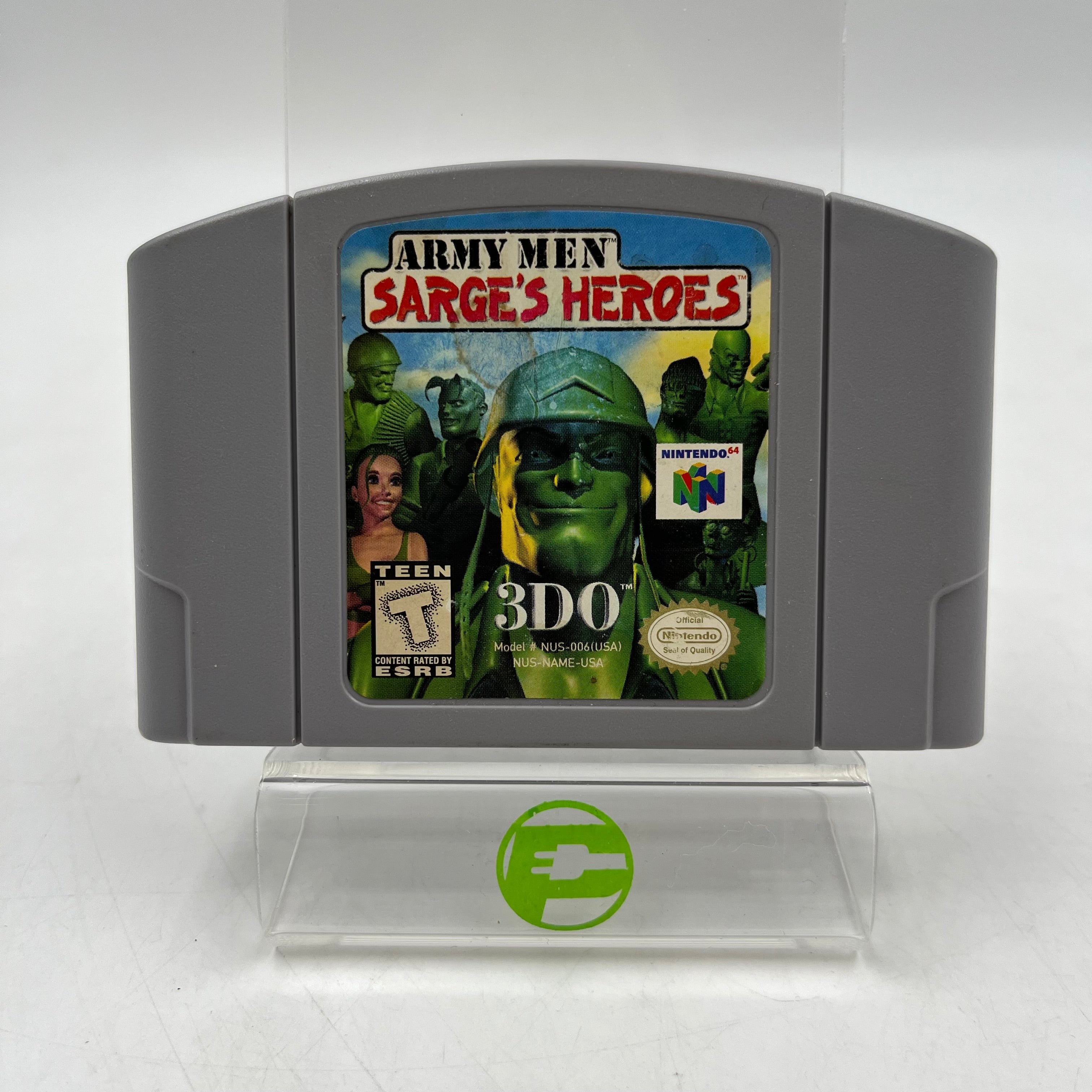 Army Men Sarge's Heroes (Nintendo 64 N64, 1999) Cartridge Only ...
